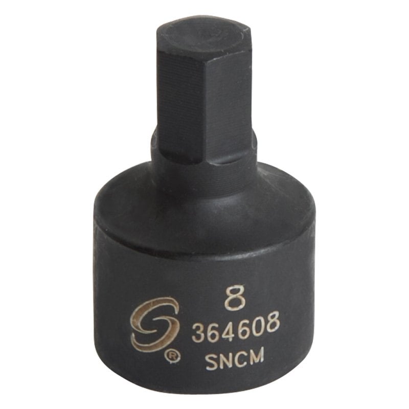 Sunex 364608 3 8 Drive 8 Mm Hex Stubby Impact Bit Socket TOOLSiD