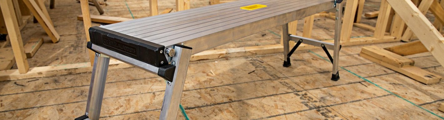 Portable Work Platforms & Stools - Aluminum, Folding, Heavy-Duty | TOOLSiD