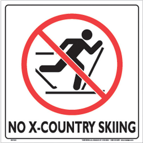Voss Signs® - 12" White Plastic Sign - TOOLSiD.com